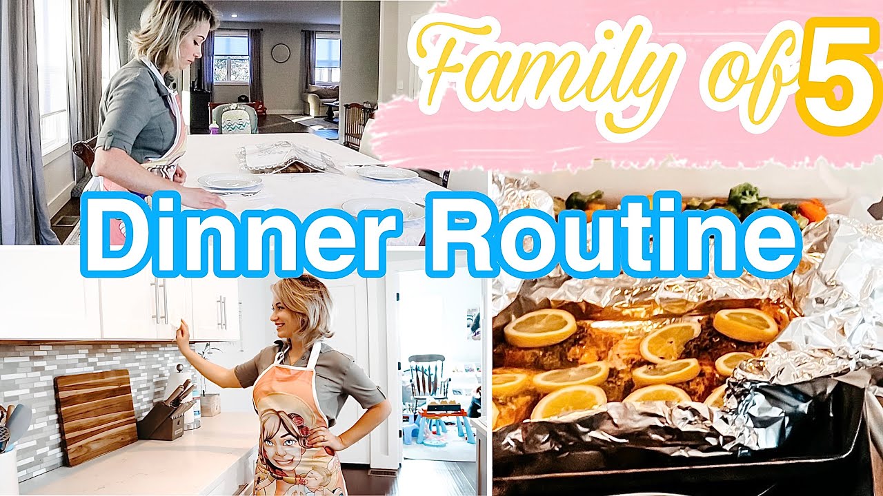 MY LARGE FAMILY DINNER ROUTINE | How I Cook AND Set Up for Dinner ...