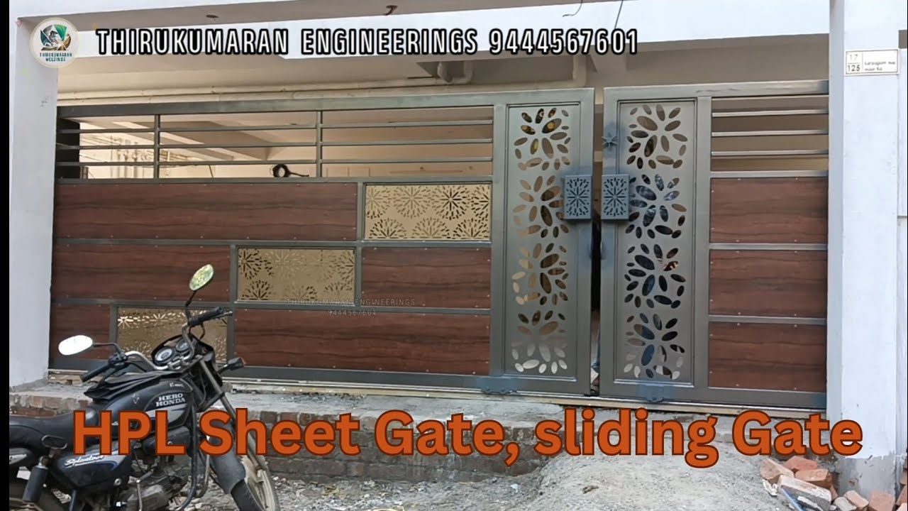 sliding Gate, HPL sheet gate - YouTube