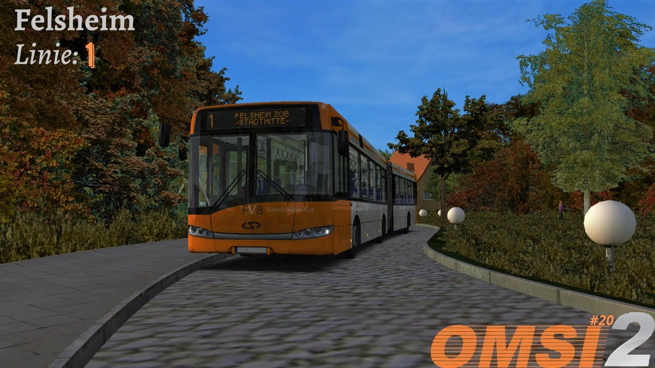 OMSI 2 #20 | Felsheim - linka 1 | Solaris Urbino 18/€4 - YouTube