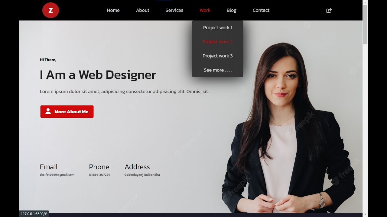 Create A Basic Website Using Html And Css Coding With Shohan Youtube 5137