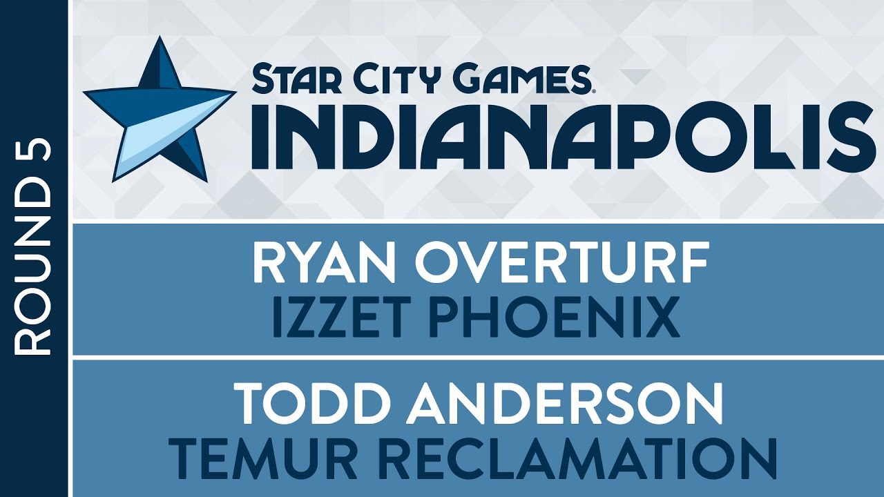 SCGINDY: Round 5 - Ryan Overturf VS Todd Anderson [Standard] - YouTube