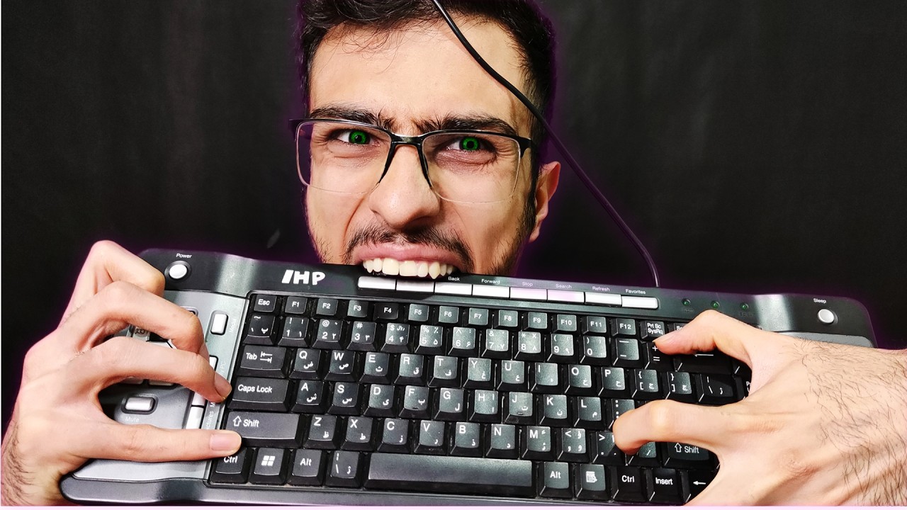 I'm crazy and I destroyed my keyboard | asmr fast tapping - YouTube