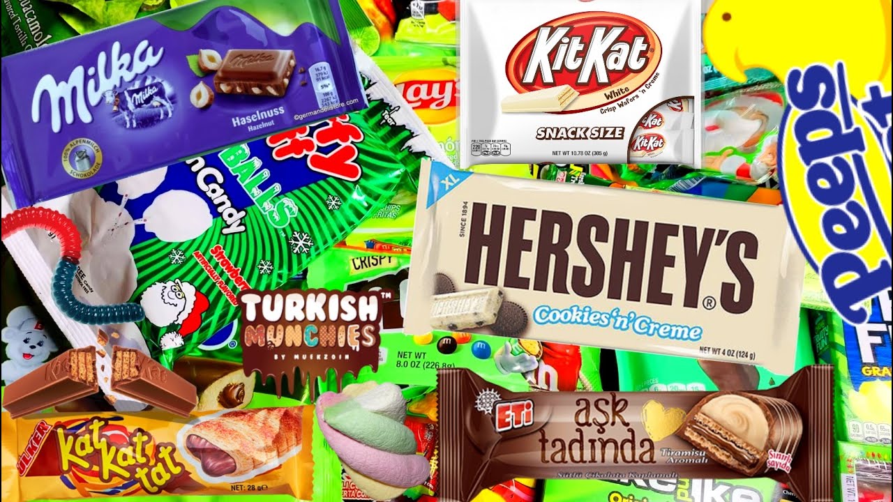 New EXTREME 101 Snacks Opening Yummy HERSHEY Chocolate Candy Bars Snack ...