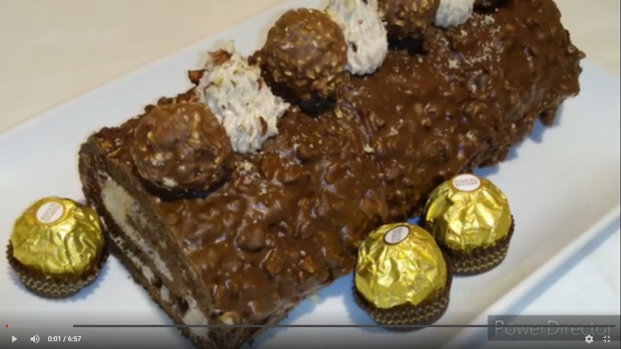 Biscuit roulé FERRERO ROCHER - YouTube