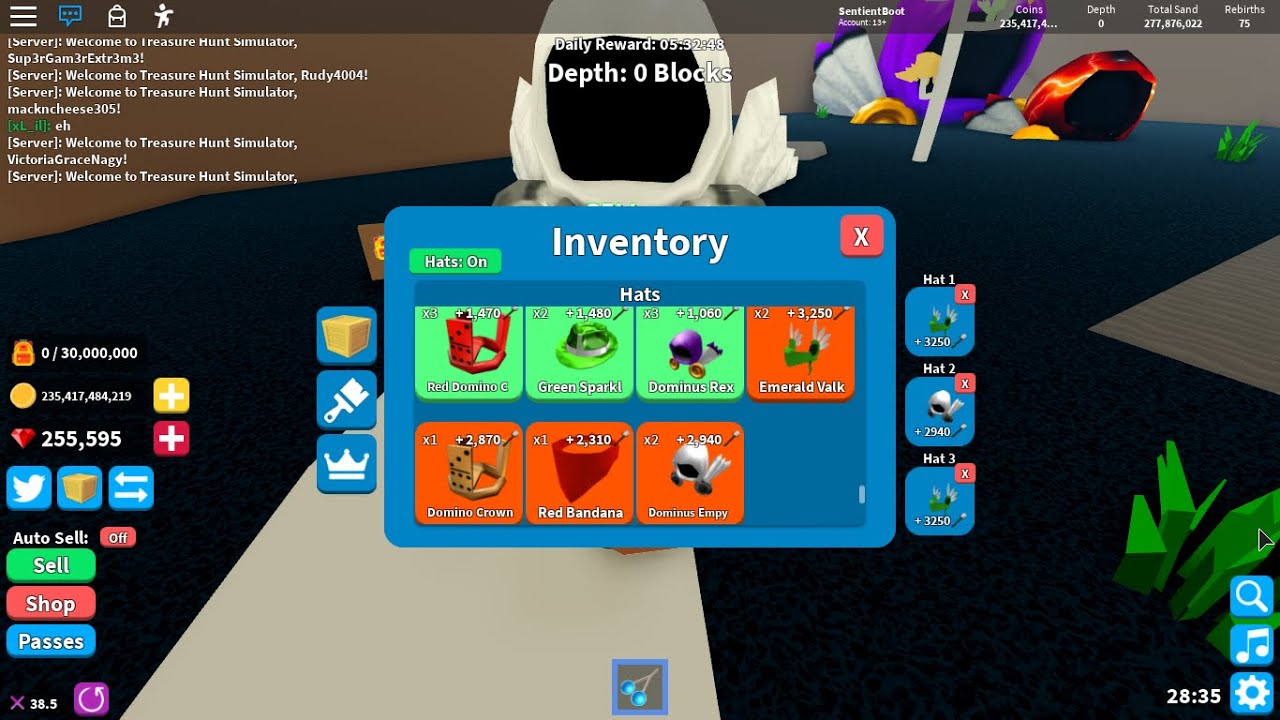 Over 1000 Rubies per minute! Roblox Treasure Hunt Simulator - YouTube