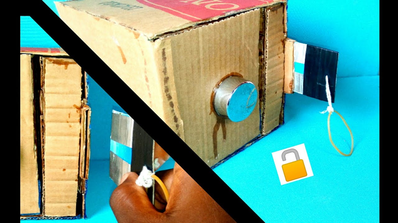 How to make a safe that uses a key card to open. DIY - YouTube