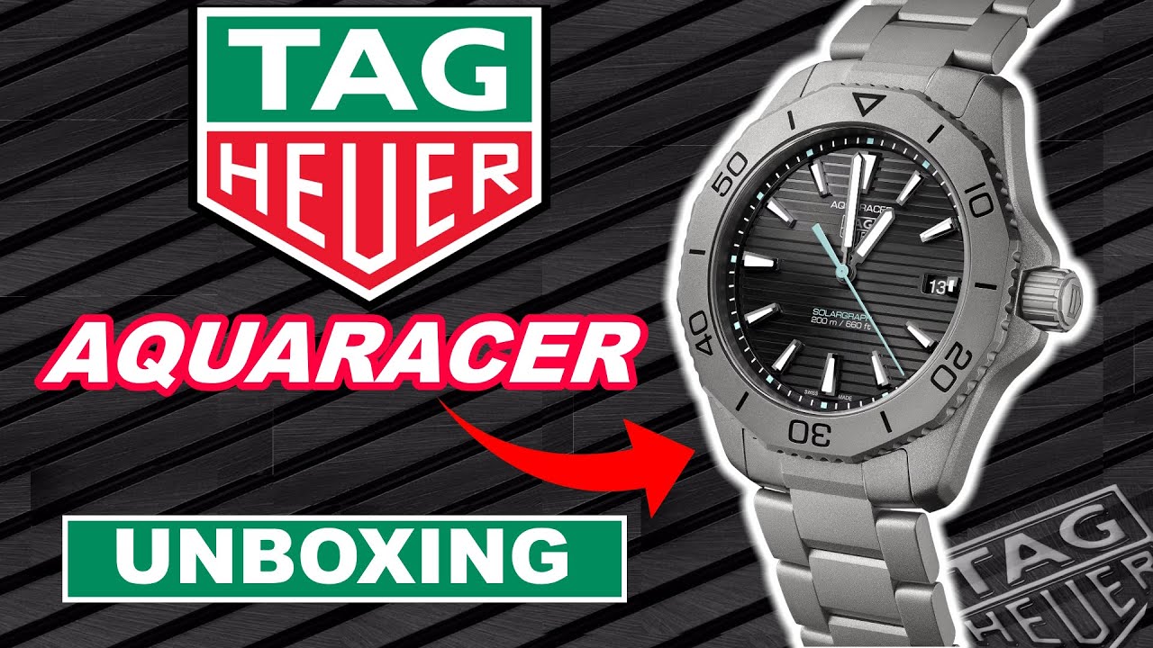 TAG Heuer Aquaracer Professional 200 Solargraph WBP1180.BF0000 Unboxing - YouTube