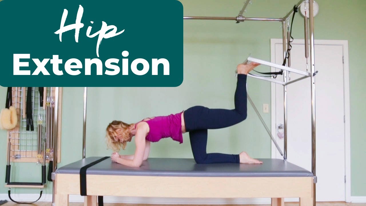 Hip Extension on the Trapeze Table/Cadillac ⎮Pilates Encyclopedia - YouTube