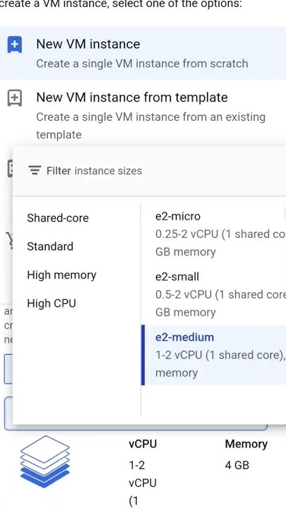 How to create a Vm instance on Google cloud #shorts #technology #tech ...