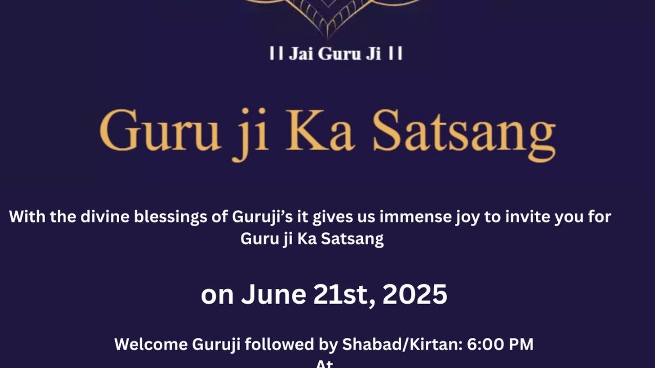 Guru Ji Ka Satsang - Maini family - YouTube