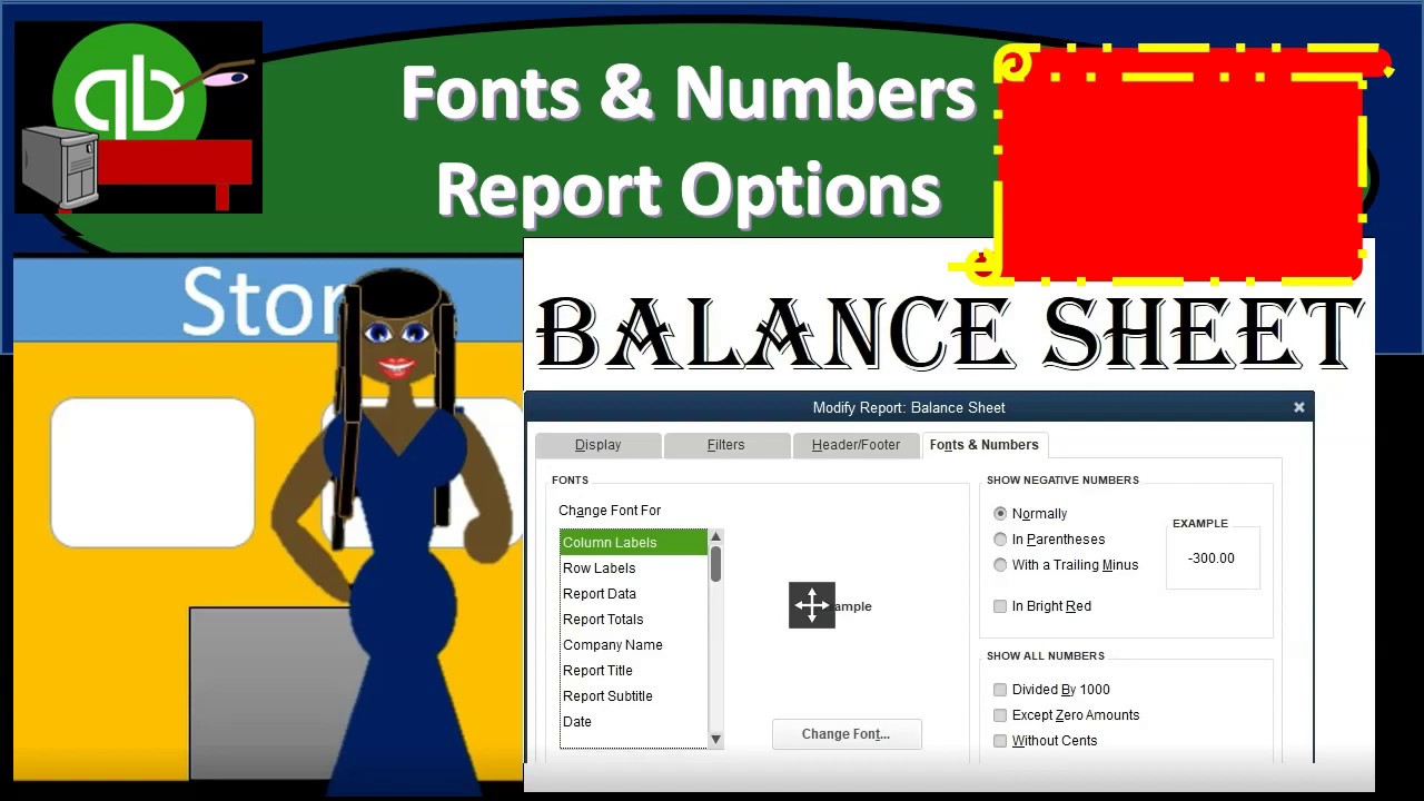 Fonts & Numbers Report Options 2.25 - YouTube