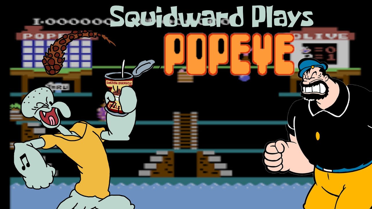 Squidward Plays Popeye - Retro Special 2 - YouTube