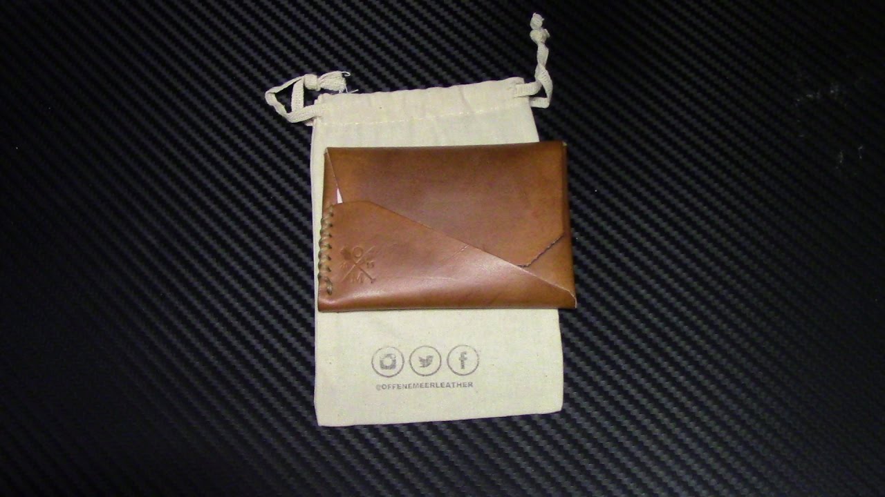 The Gun Deck Minimilast Wallet by Offen Meer Leather Co - YouTube