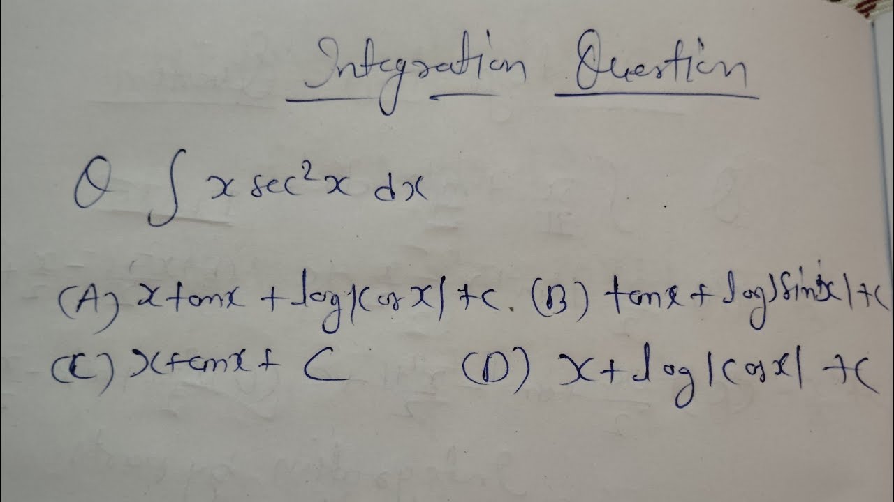 Integration question, part+14 #maths #education #integration - YouTube