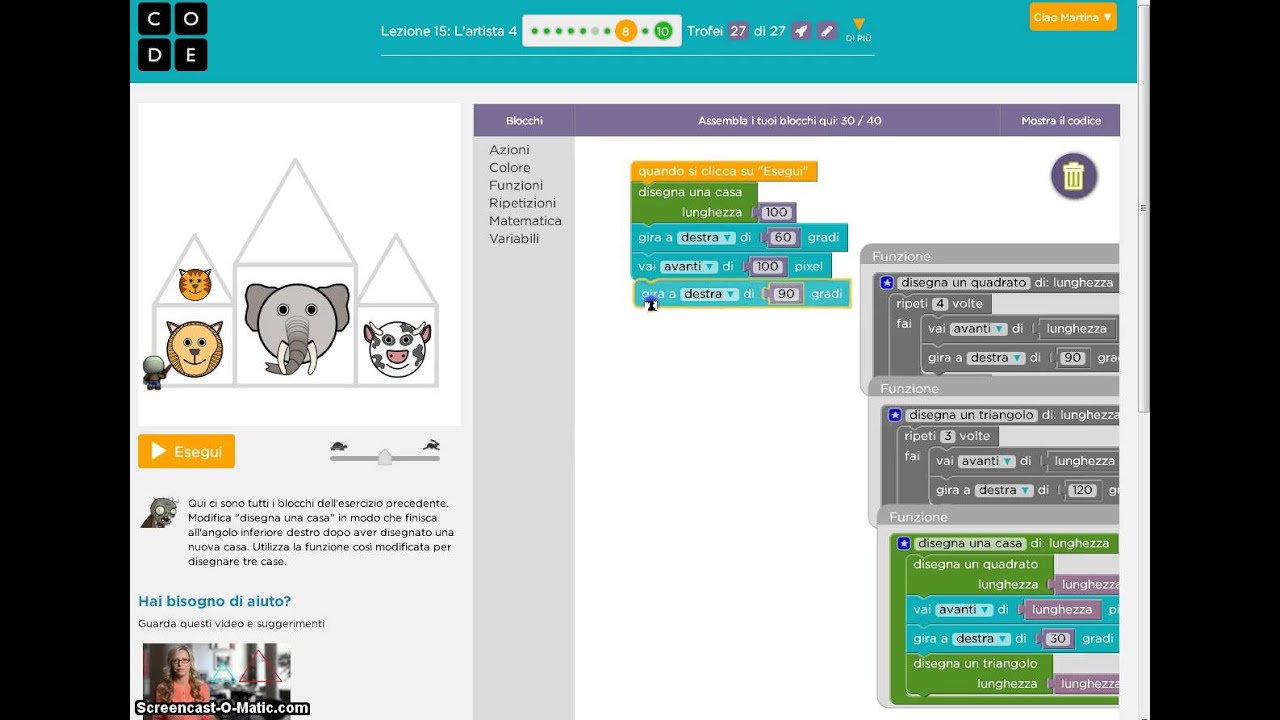 Tutorial Percorso Code.org - YouTube