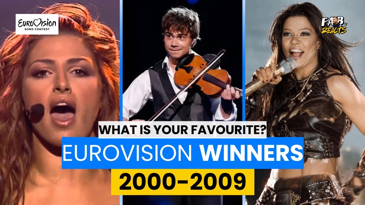 WINNERS between 2000-2009 🏆 Eurovision Song Contest #esc #winners - YouTube