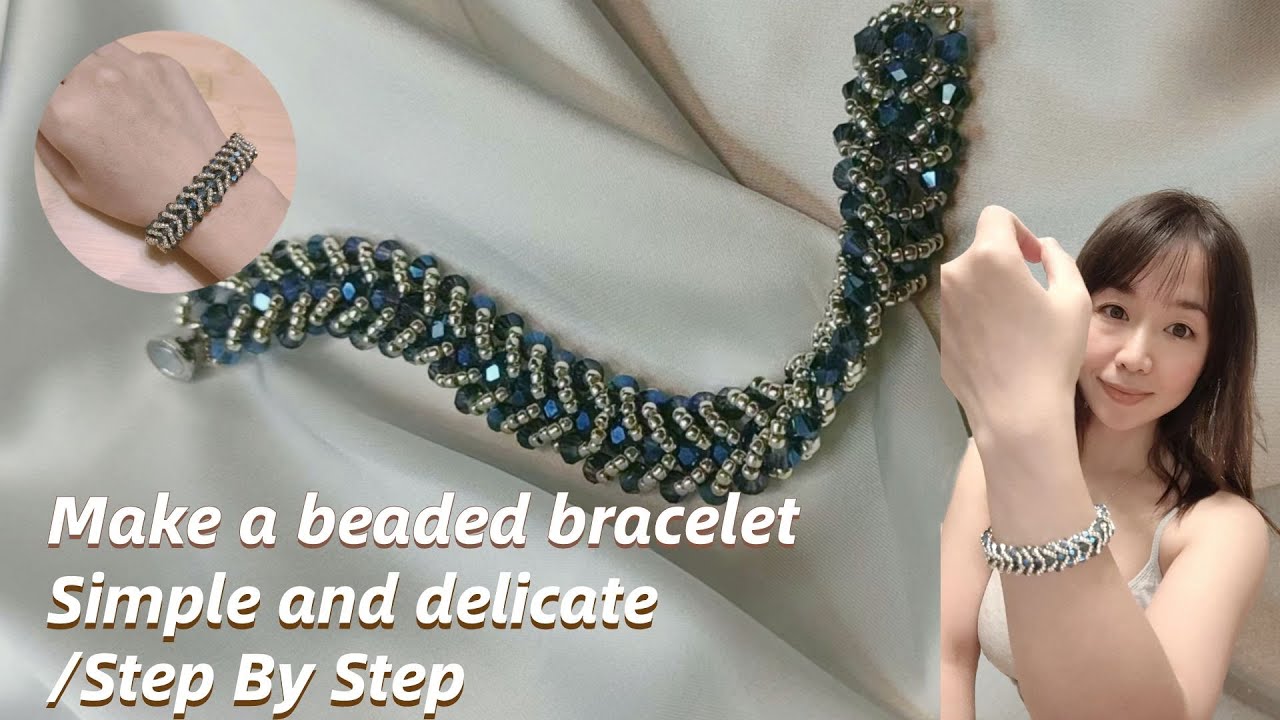How to make a simple and delicate bracelet/ 8 minutes studying/Beading ...