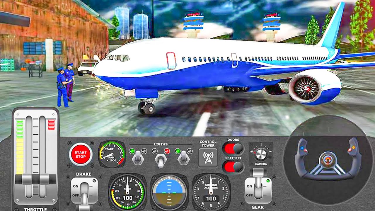 Airplan simulator games 2021 - Plan Landing Time Moment - Android Ios ...