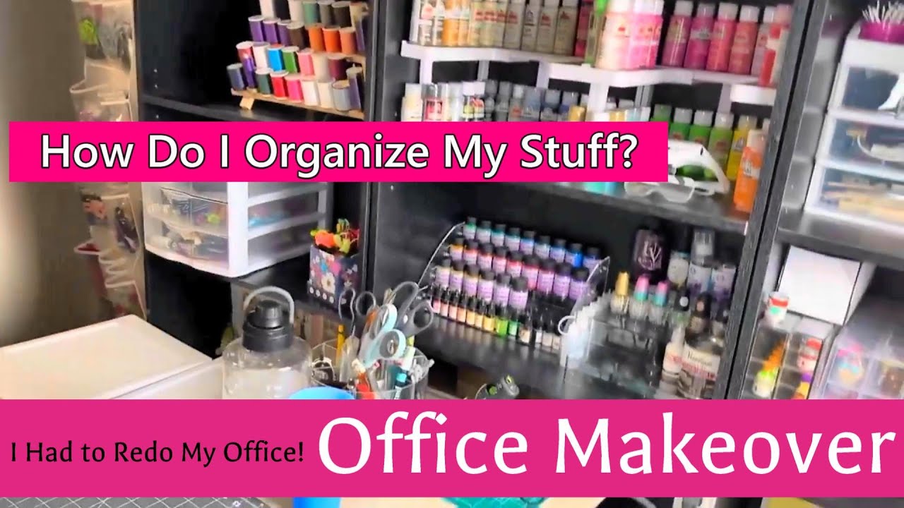 I Had to Rearrange my Office! - YouTube