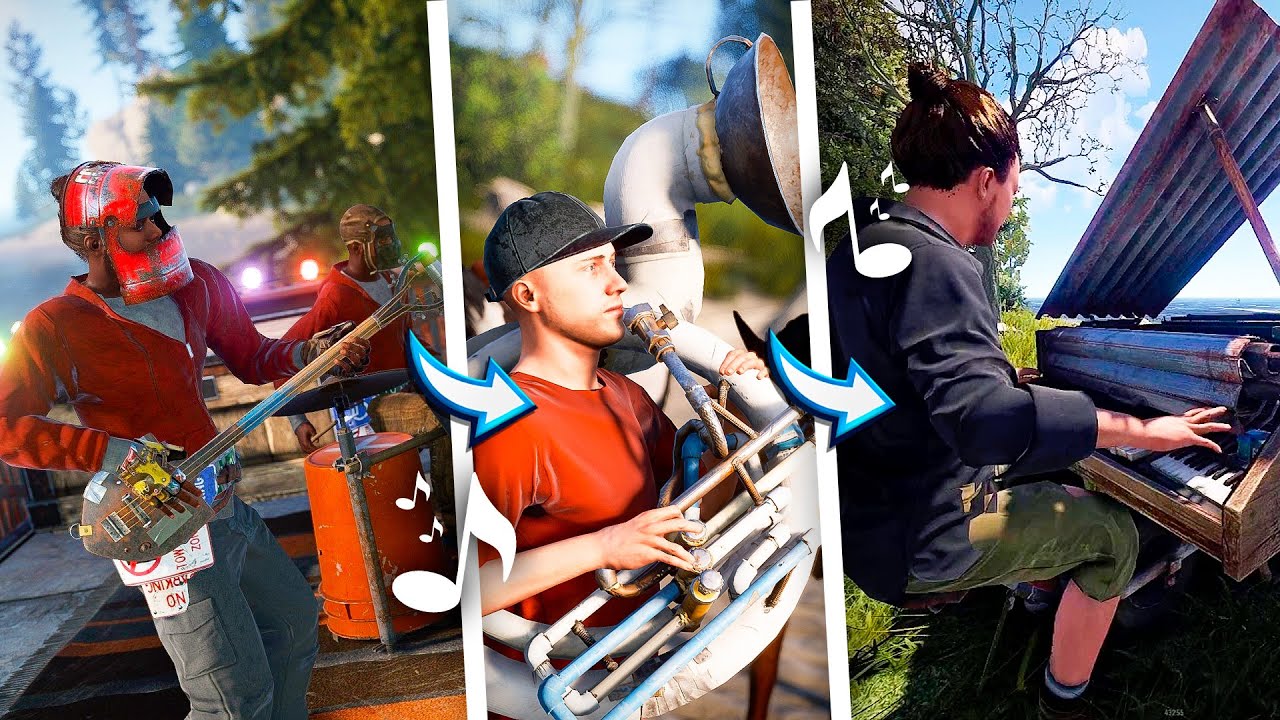 Top 7 Song Recreations With Rust Instruments! - YouTube