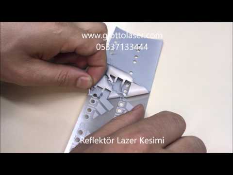 Galvo lazer reflektif folyo  kesimi