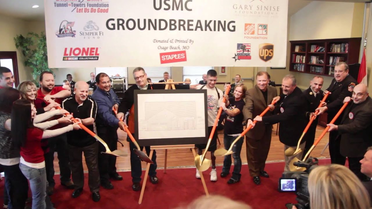 CPL. Todd Nicely, USMC Groundbreaking Ceremony - YouTube