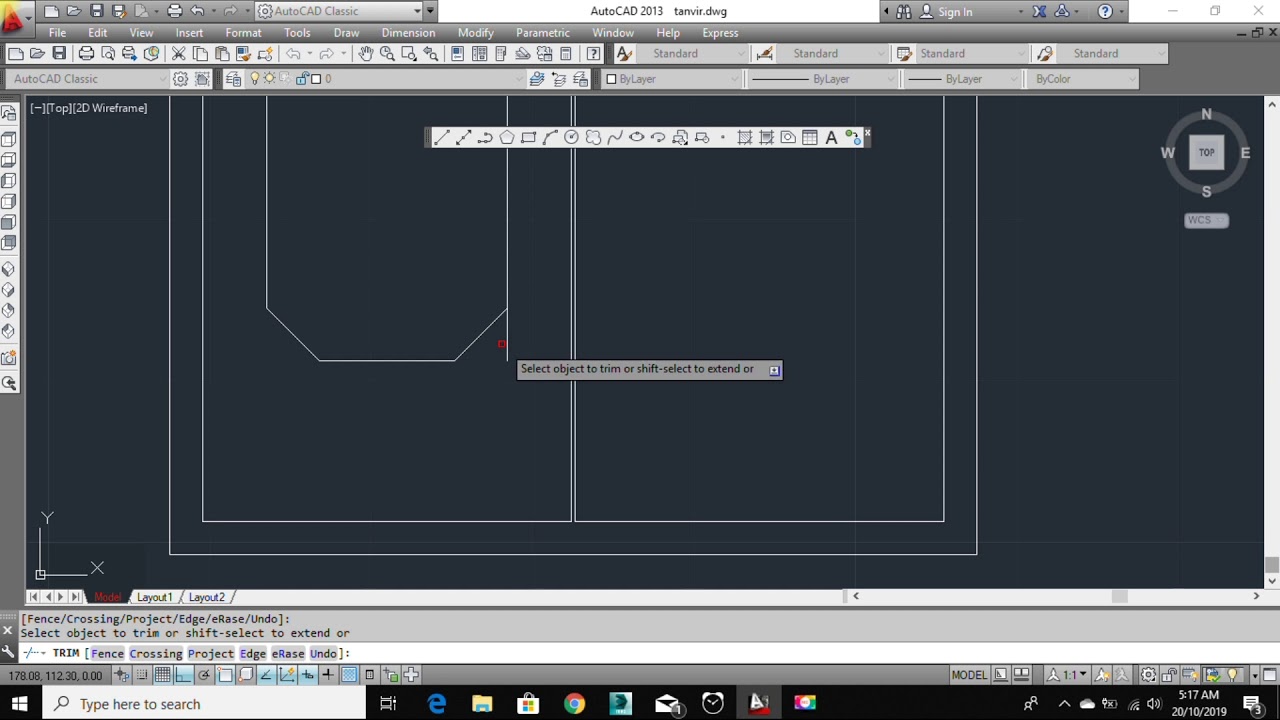 Quick and Fast draw an Almirah Drawing in AutoCAD Urdu CAD 14 - YouTube