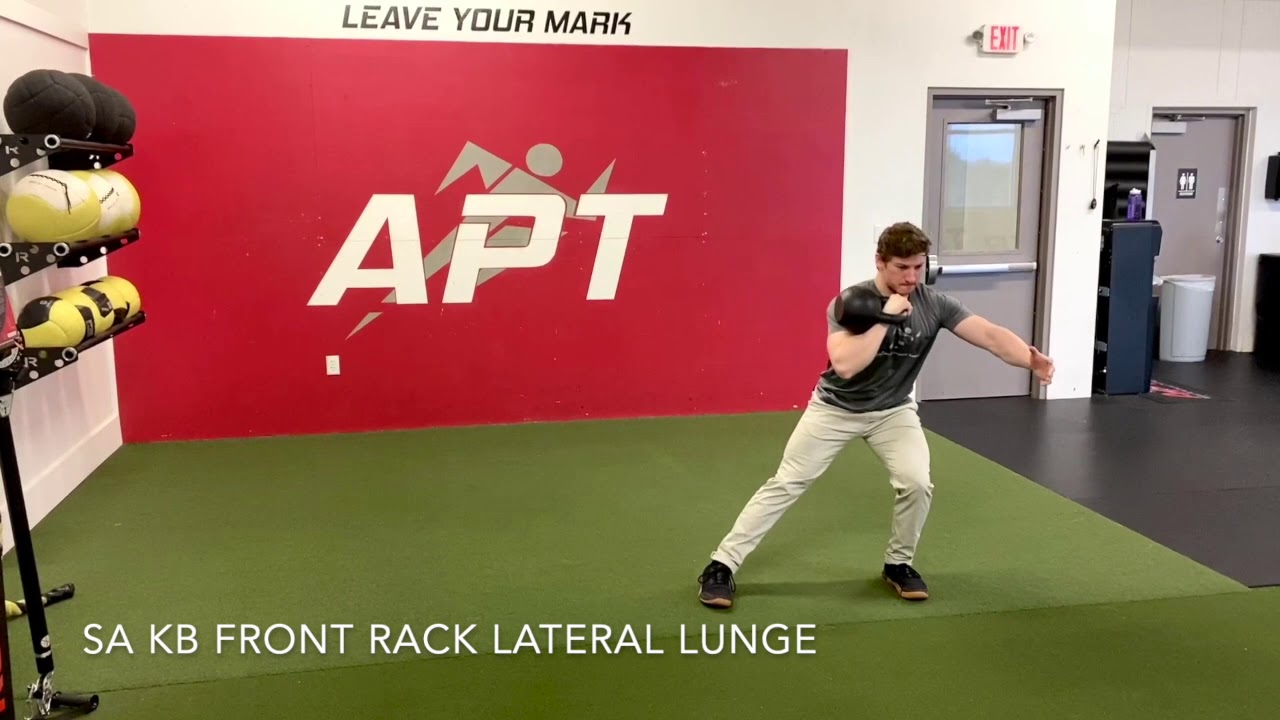 SA KB FRONT RACK LATERAL LUNGE - YouTube