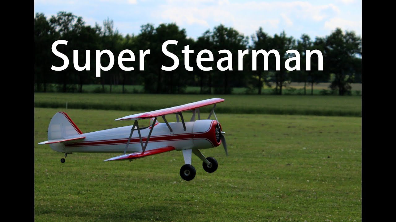 Kyosho Super Stearman-The Oldschool Plane-Brushless (HD) - YouTube