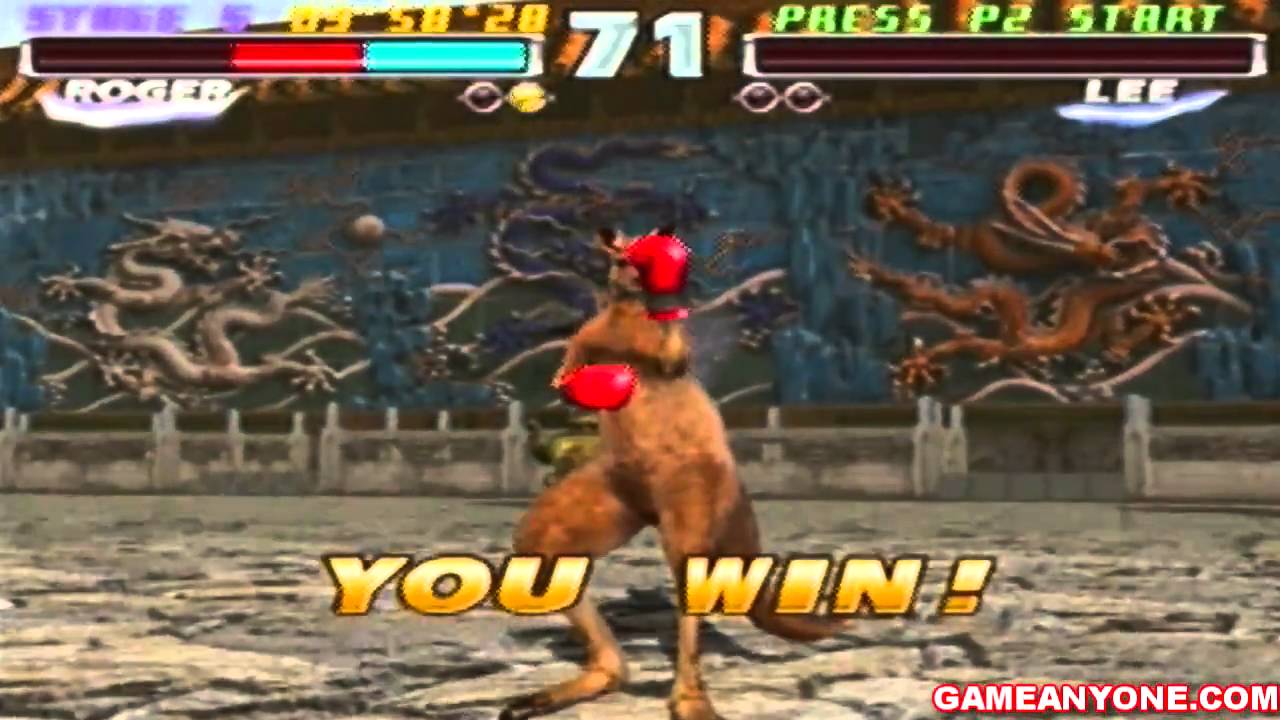 Tekken Tag Tournament - [1-on-1 Mode - HD] - Roger Playthrough - YouTube