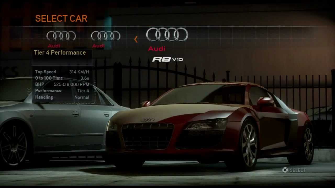 NFS The Run Event 7-5 - Lower Wacker Car Select - YouTube