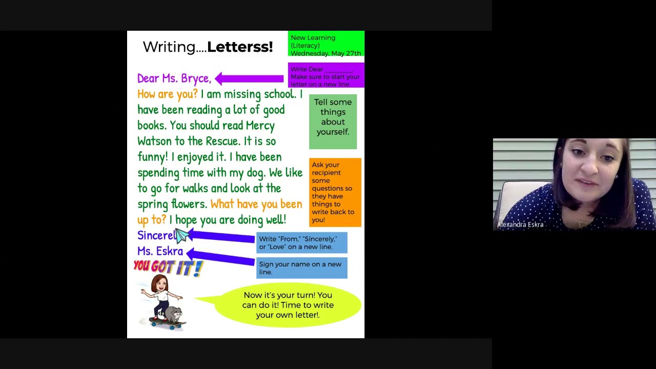 Writing Letters - YouTube