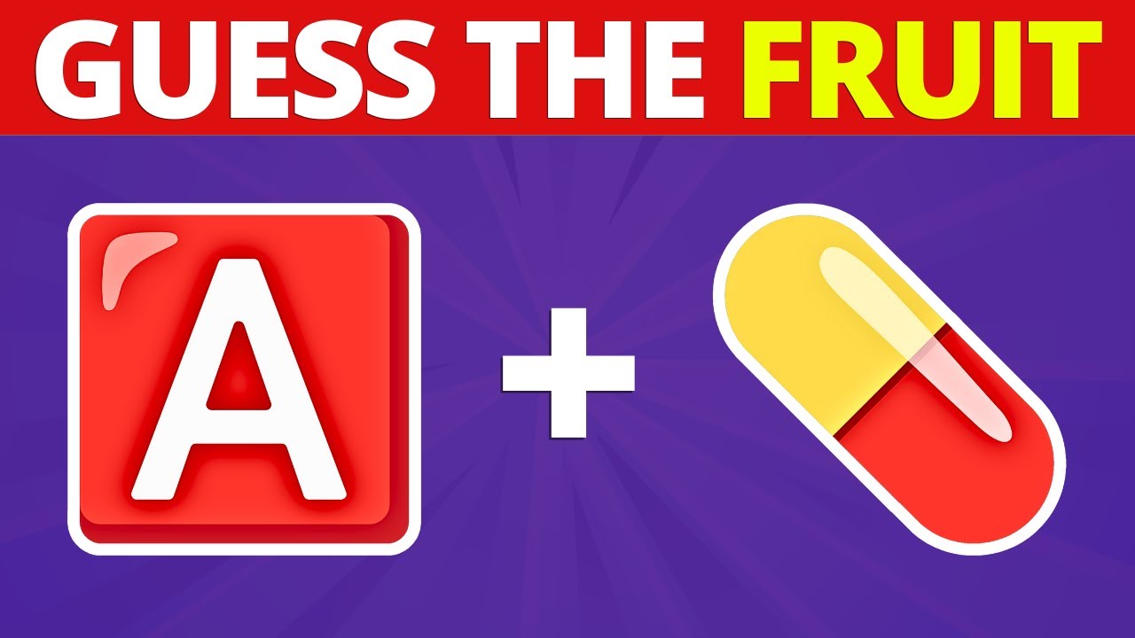 Guess The Fruit By Emojis: Emoji Quiz - Zeey Quiz - YouTube