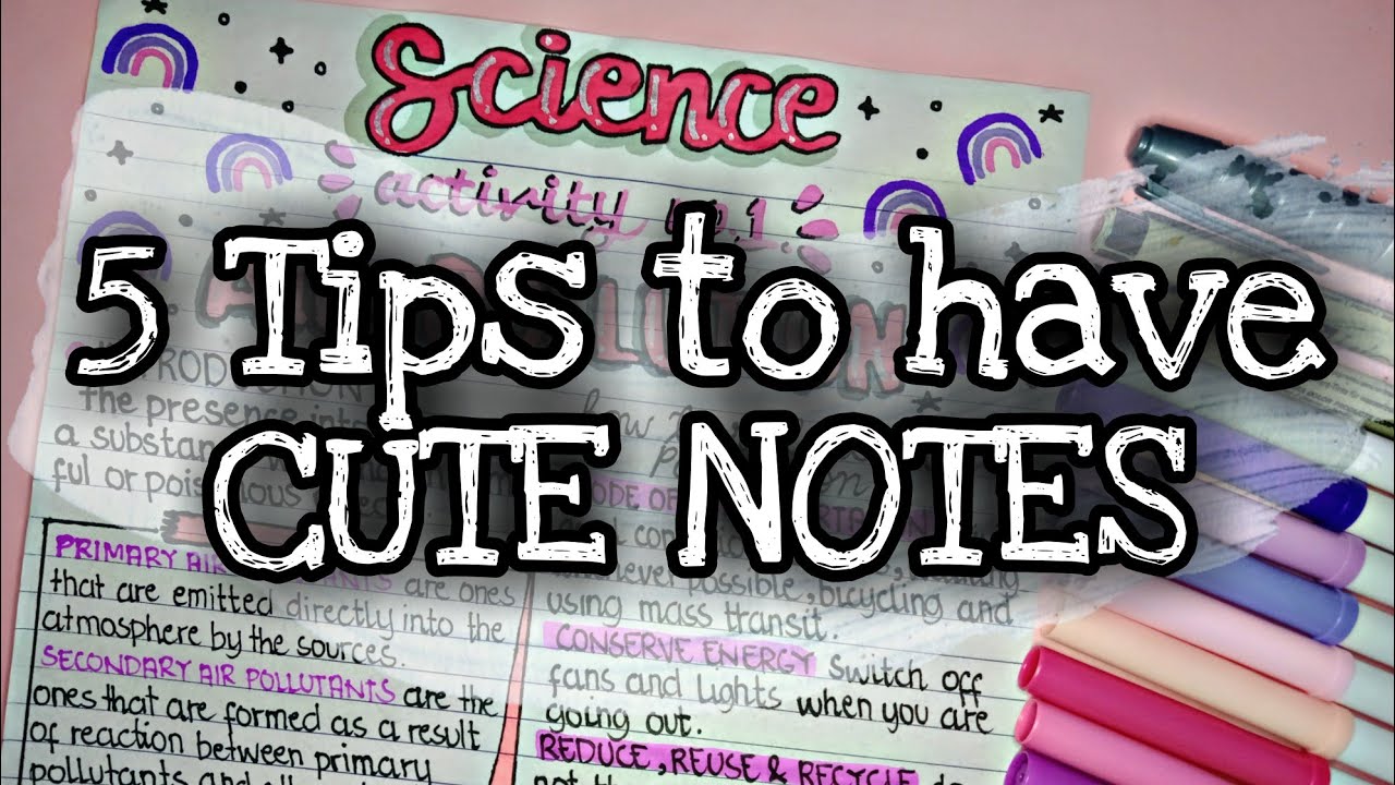 5 TIPS on how to have Cute and Eye Catching Notes || Pauline's Diary ...