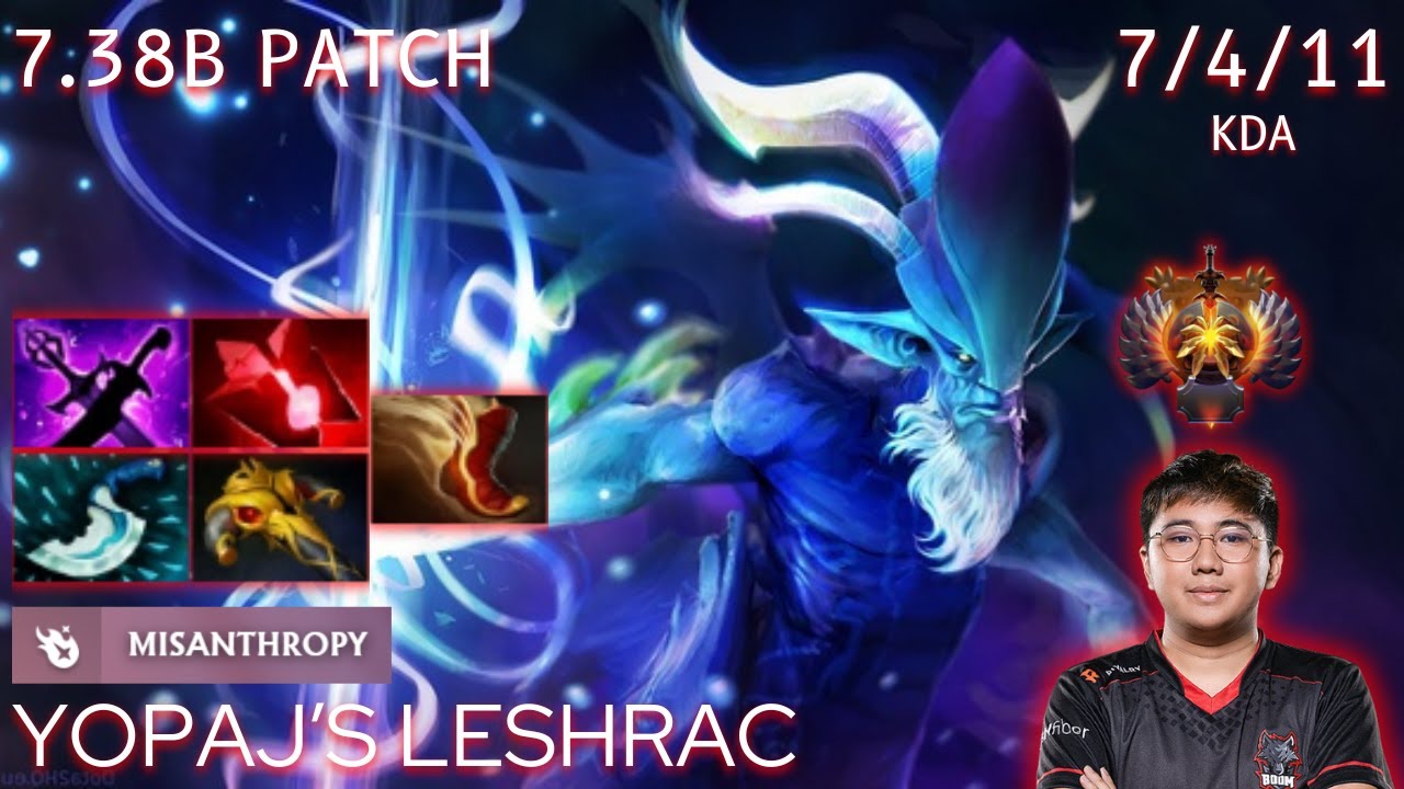 🐉 Dota 2 7.38b Yopaj- Leshrac - CHILL and WIN! Full Ranked Match Pro ...