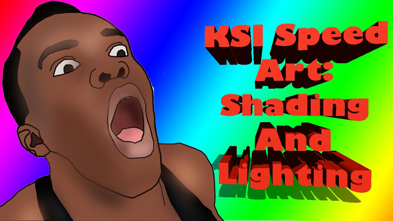 KSI Speed Art: Shading And Lighting | Part 2 - YouTube
