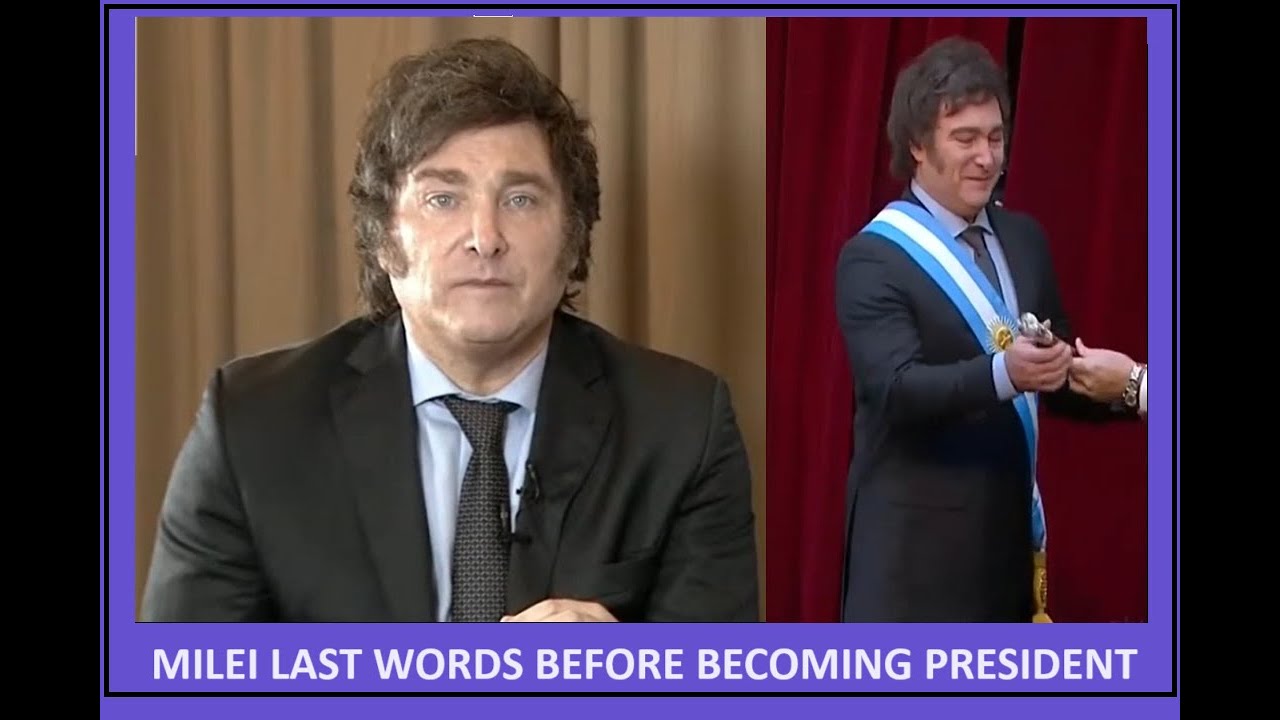 Javier Milei last words before winning the election - YouTube