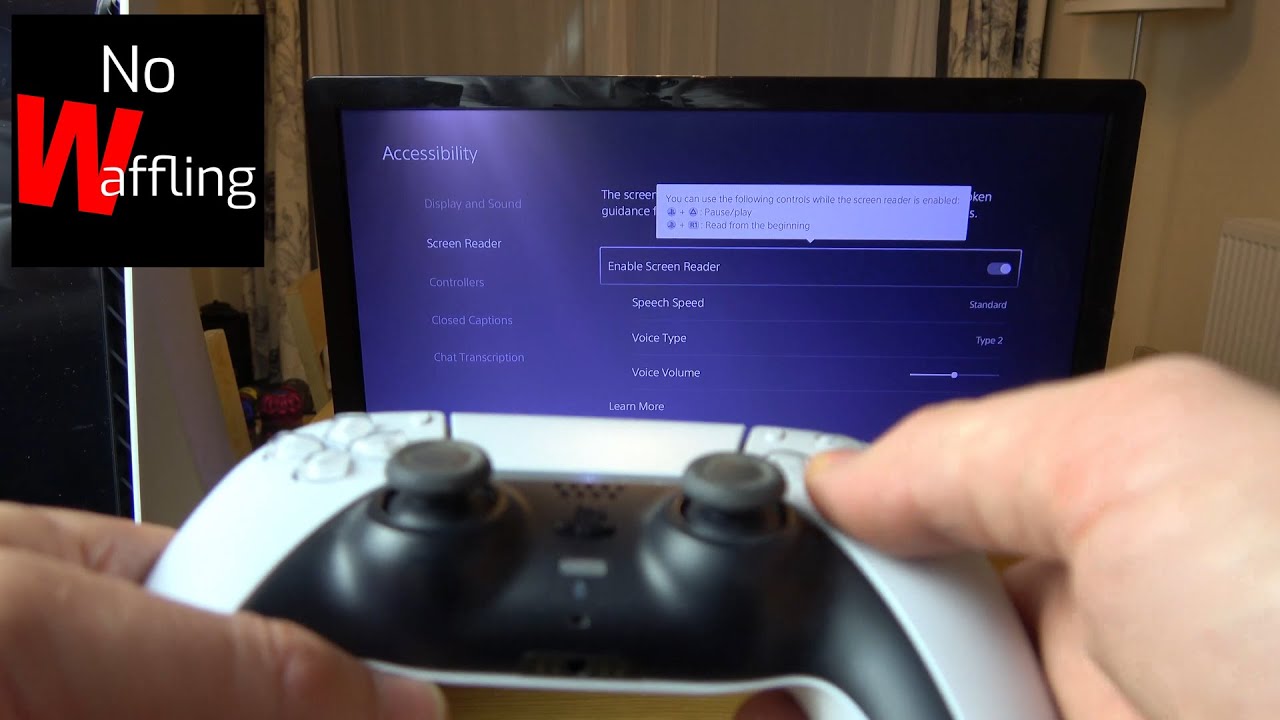 How to Enable and Disable Screen Reader on PS5 for Visually Impaired ...