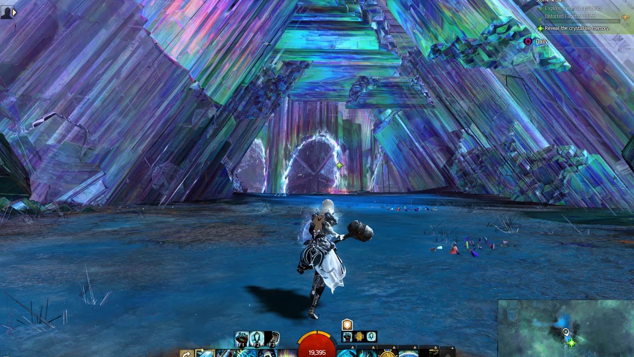 Guild Wars 2 - Guardian - Distorted Facet of Light - Glint's Lair - YouTube