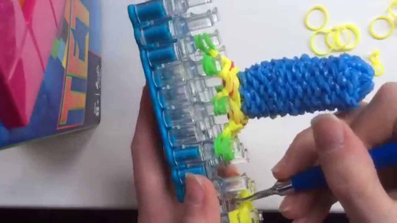 Rainbow loom 3D Marge Simpson tutorial by Eliana - YouTube
