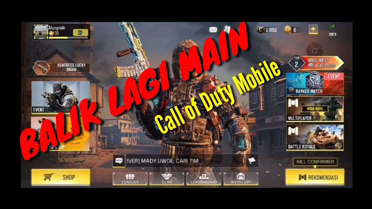 Setelah sekian lama, Balik lagi main CODM!! - YouTube