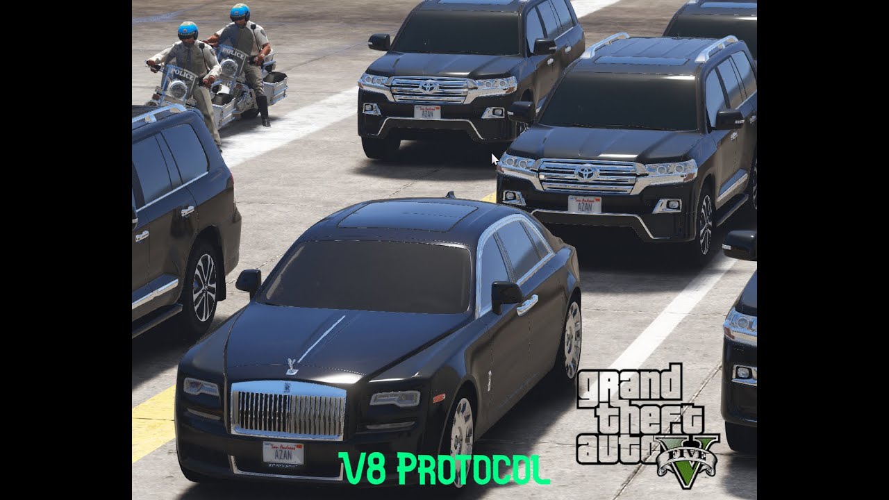 "Gangster Protocol in GTA 5? This Rolls Royce & Land Cruiser V8 Will Blow Your Mind!" - YouTube