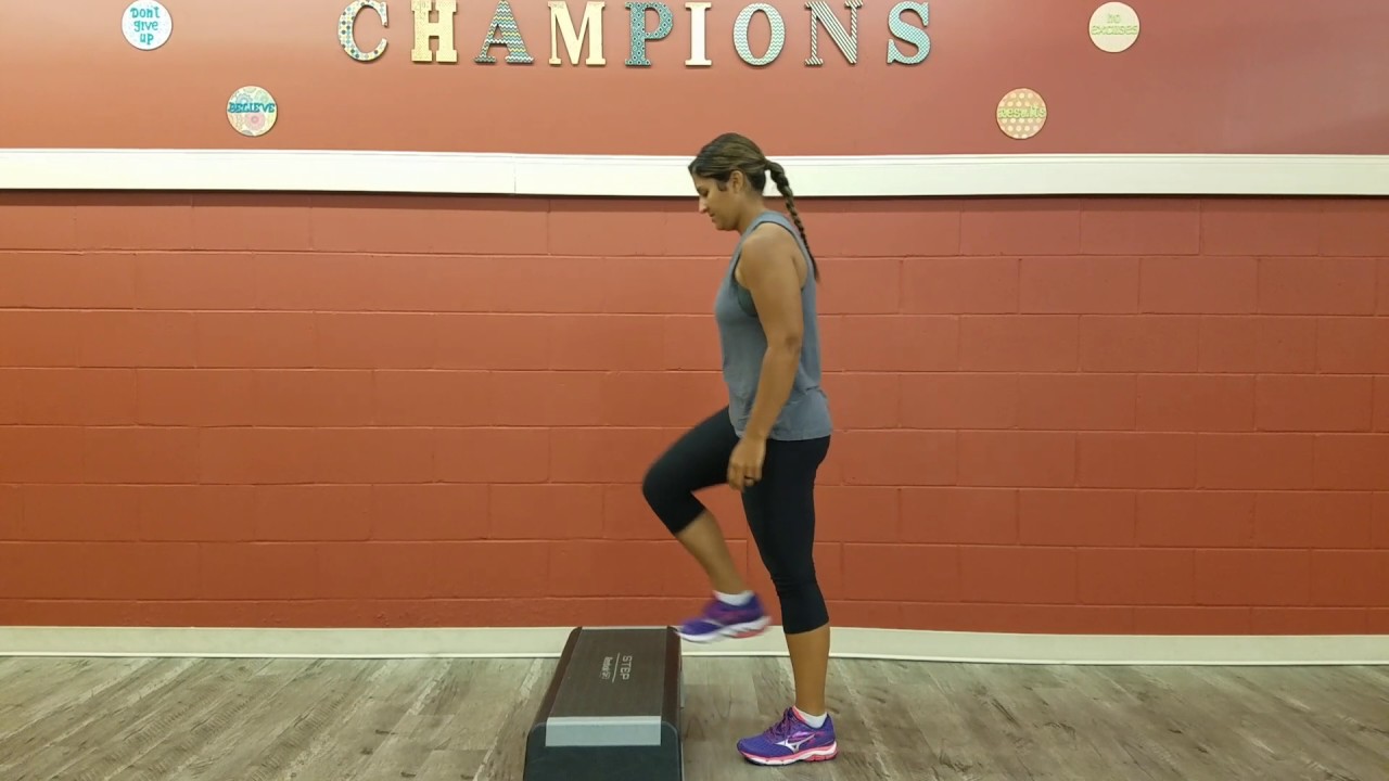 Step-ups low impact / advance - YouTube