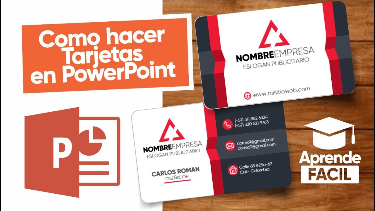 Como hacer tarjeta en Powerpoint - YouTube