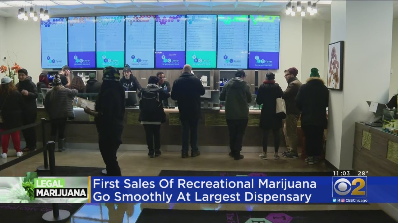 Smooth First Day Sales Of Recreational Marijuana - YouTube