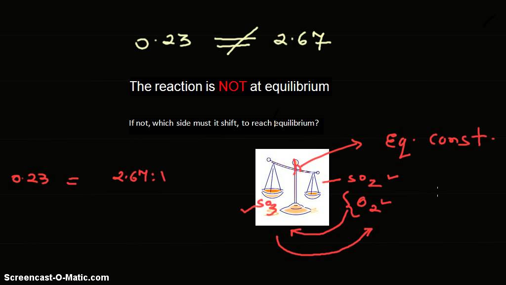 Video - SO3 ↔ SO2 + O2. Which side the reaction must shift to attain ...