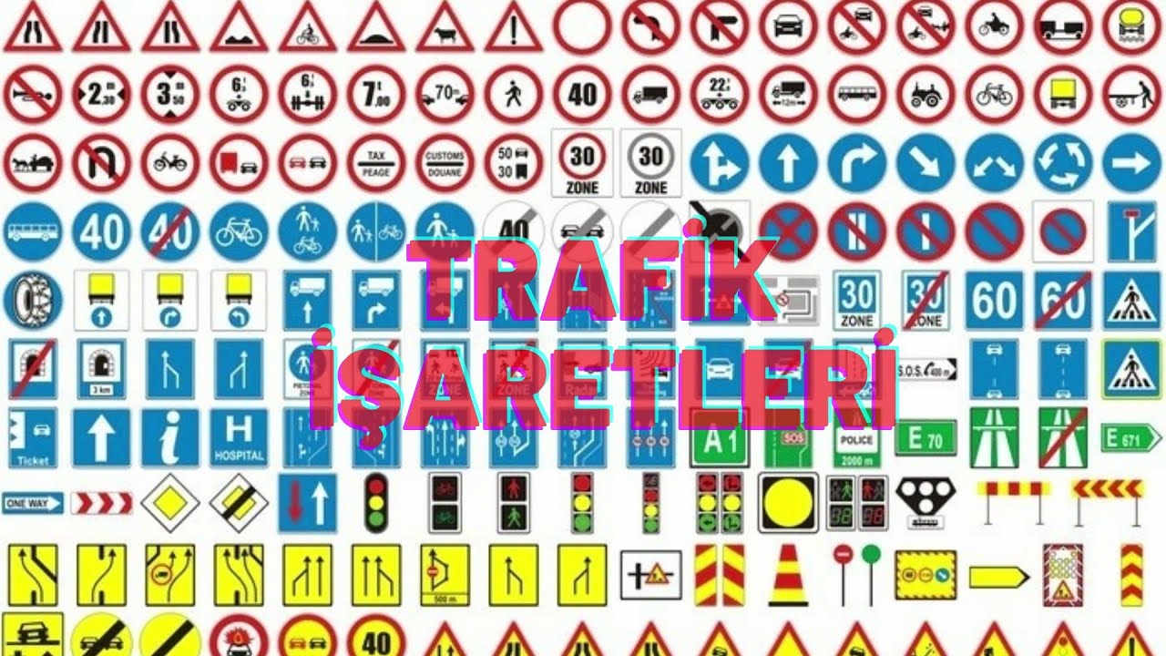 TRAFİK İŞARETLERİ - TRAFİK VE ÇEVRE BİLGİSİ DERSİ - EHLİYET SINAVI ...
