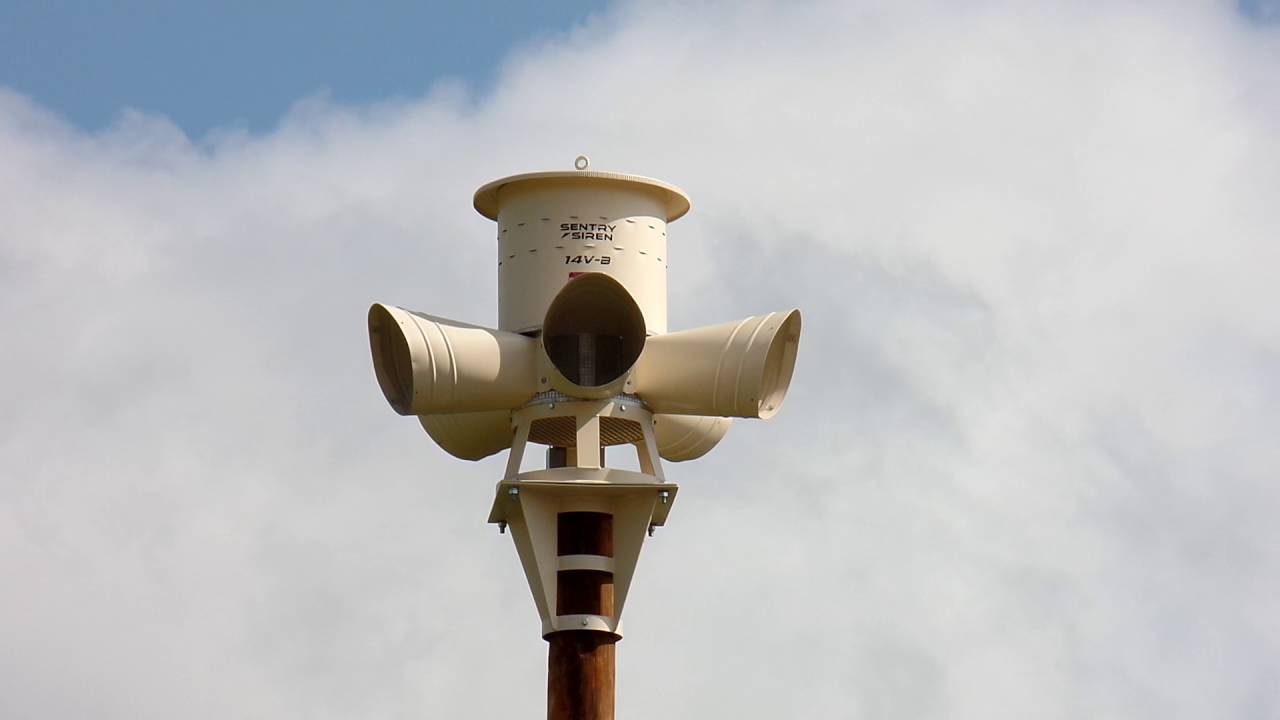 Sentry 14V-B Siren Test, Atlanta, Missouri - YouTube