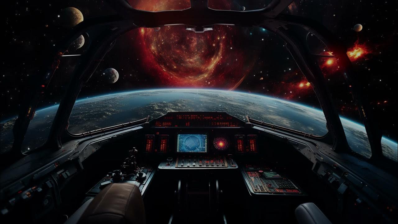 Tranquil Spaceship Cabin Sounds for Stress Relief and Meditation ...