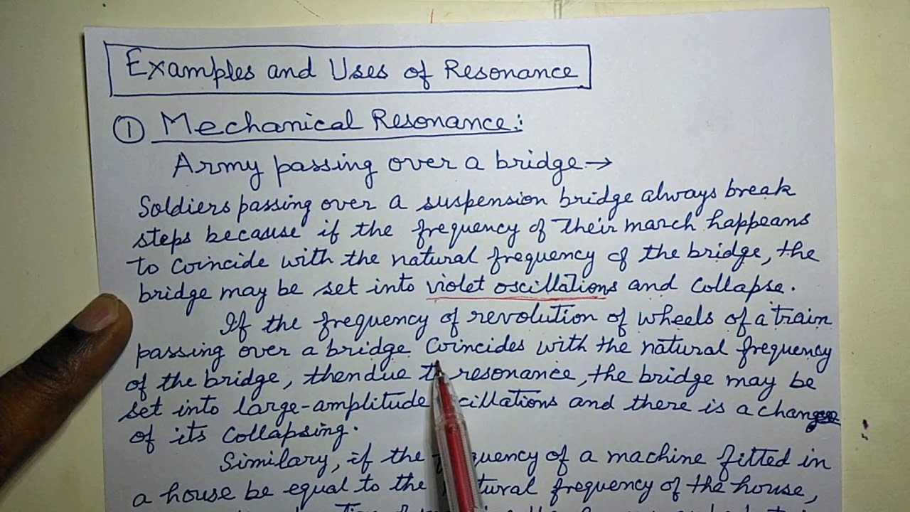 Examples and Uses of resonance ~ class 11 physics - YouTube